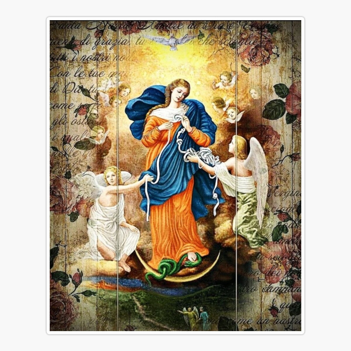 Maneki Virgin Mary Untier Of Knots Maria Che Scioglie I Nodi Er, Phone ...