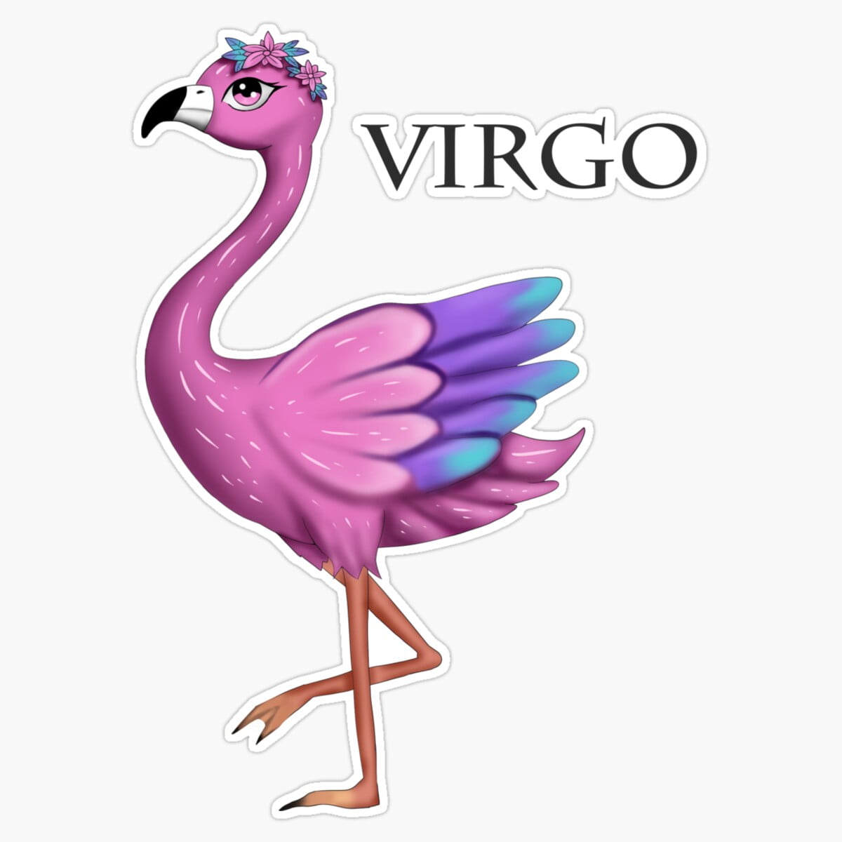 Maneki Virgo - Star Sign Party Er, Phone Decal Water Bottle Stickers ...