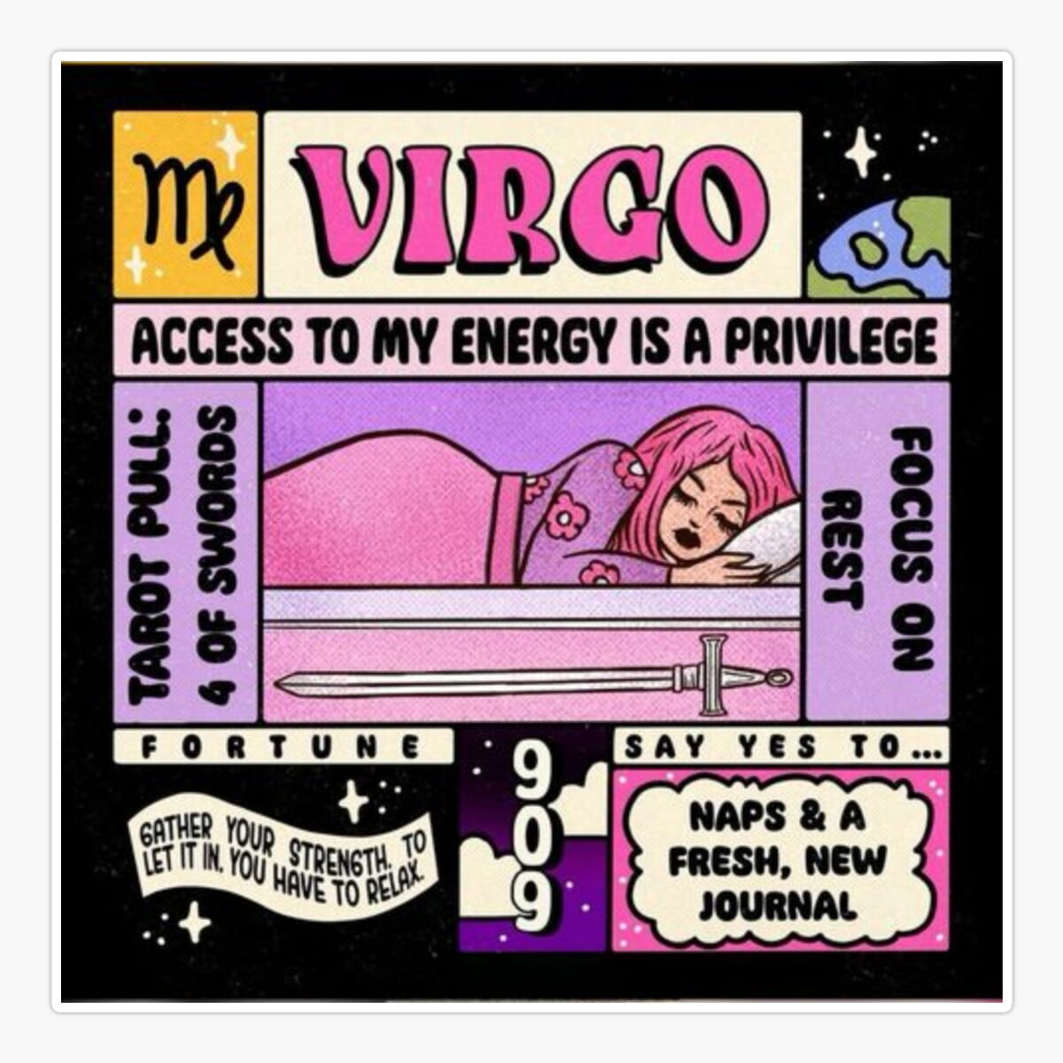 Maneki Virgo Zodiac Lyer Er, Phone Decal Water Bottle Stickers Car ...