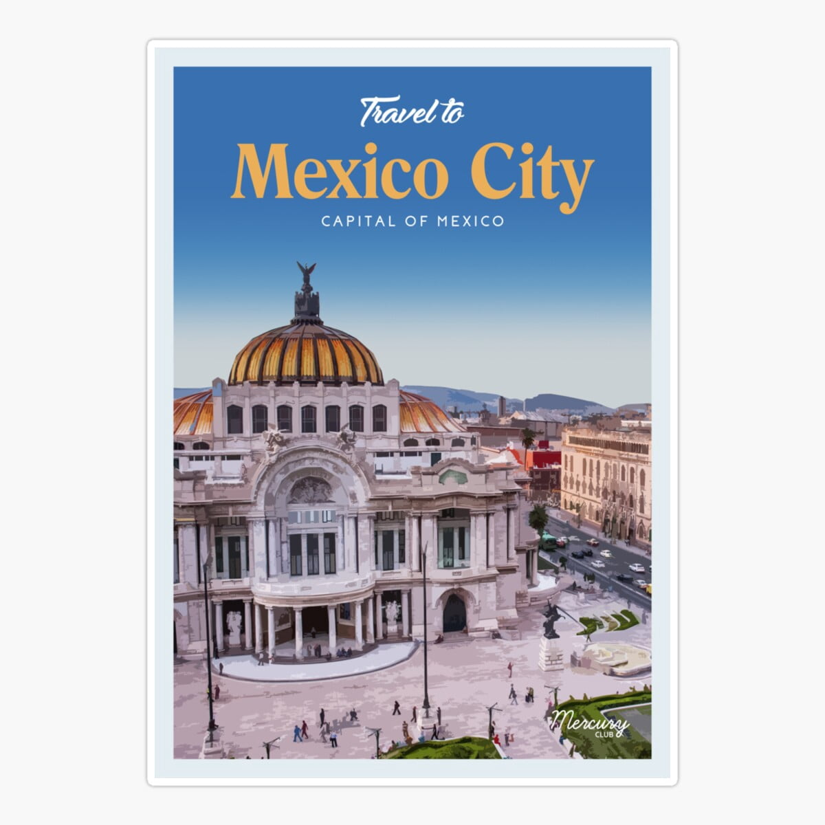 Maneki Visit Mexico City Sticker, Phone Decal Water Bottle Stickers Car ...
