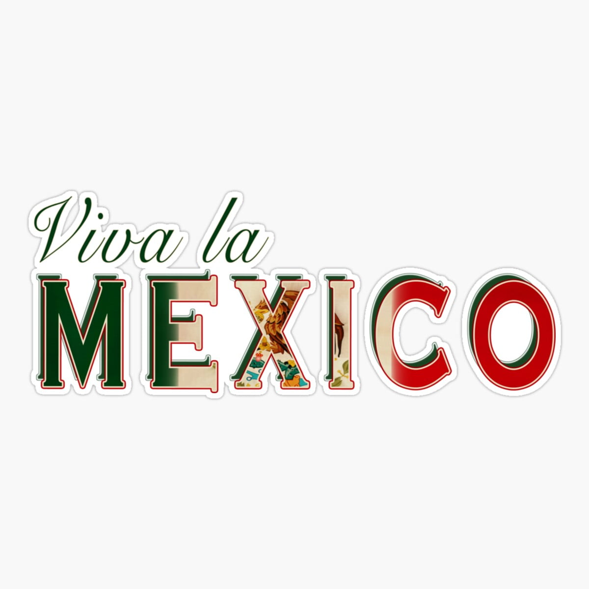 Maneki Viva La Mexico Sticker, Phone Decal Water Bottle Stickers Car ...