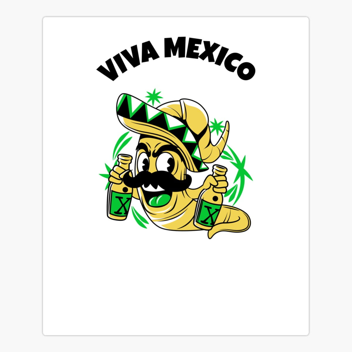 Maneki Viva Mexico T Shirt - Unny Mexico Design - Tequila Design - Viva ...
