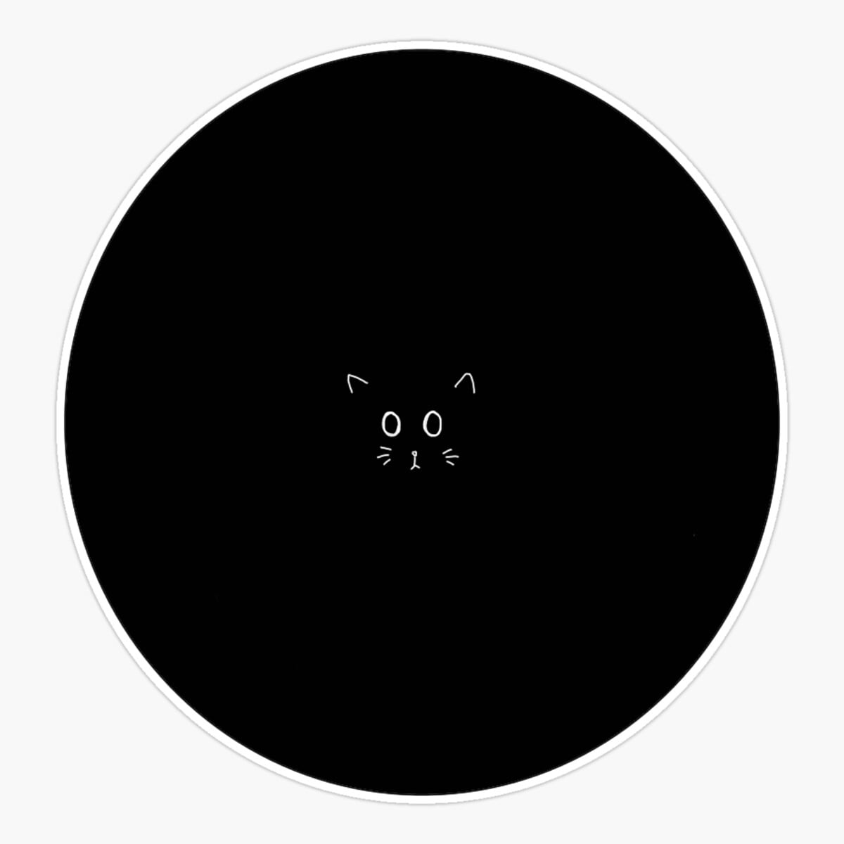 Maneki Void Cat Sticker, Phone Decal Water Bottle Stickers Car Decals ...