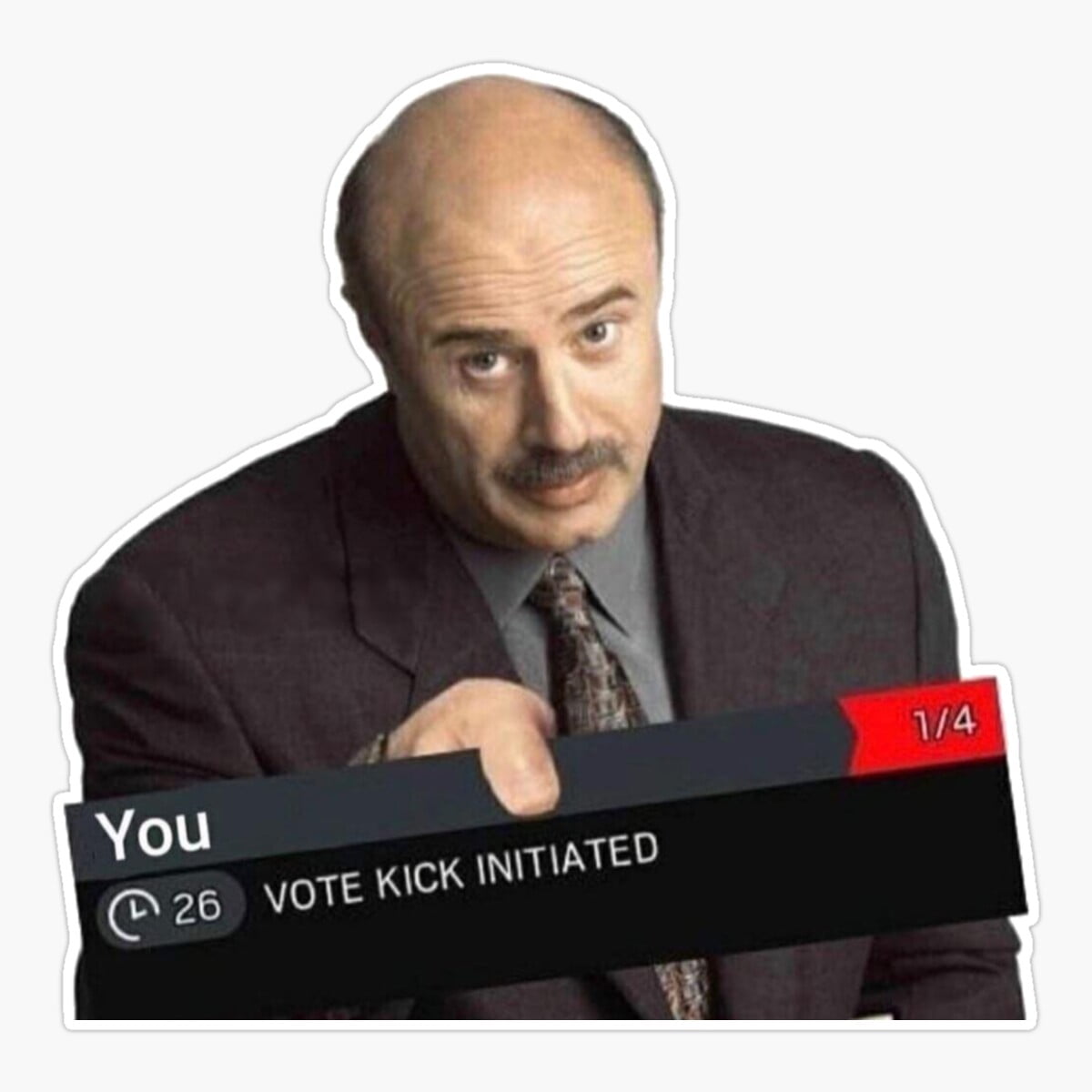 Maneki Vote Kick Dr. Phil Er, Phone Decal Water Bottle Stickers Car ...