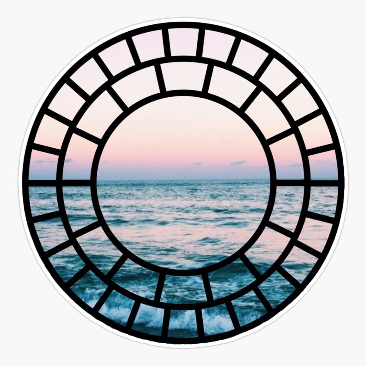 Maneki Vsco Beach Sunset Sticker, Phone Decal Water Bottle Stickers Car ...