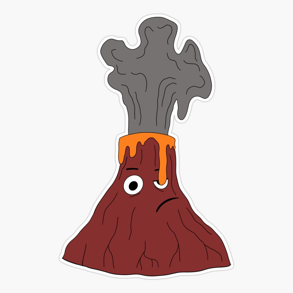 Maneki Vulcano Struggles. Sticker, Phone Decal Water Bottle Stickers ...