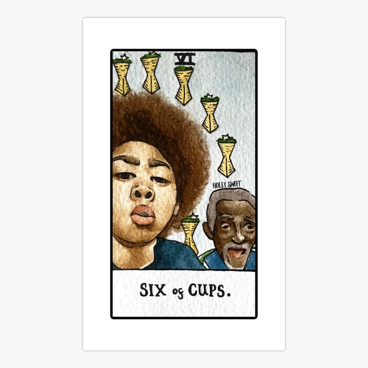 Maneki Wait A Minute Mr Postman Vine Tarot Card Er, Phone Decal Water ...