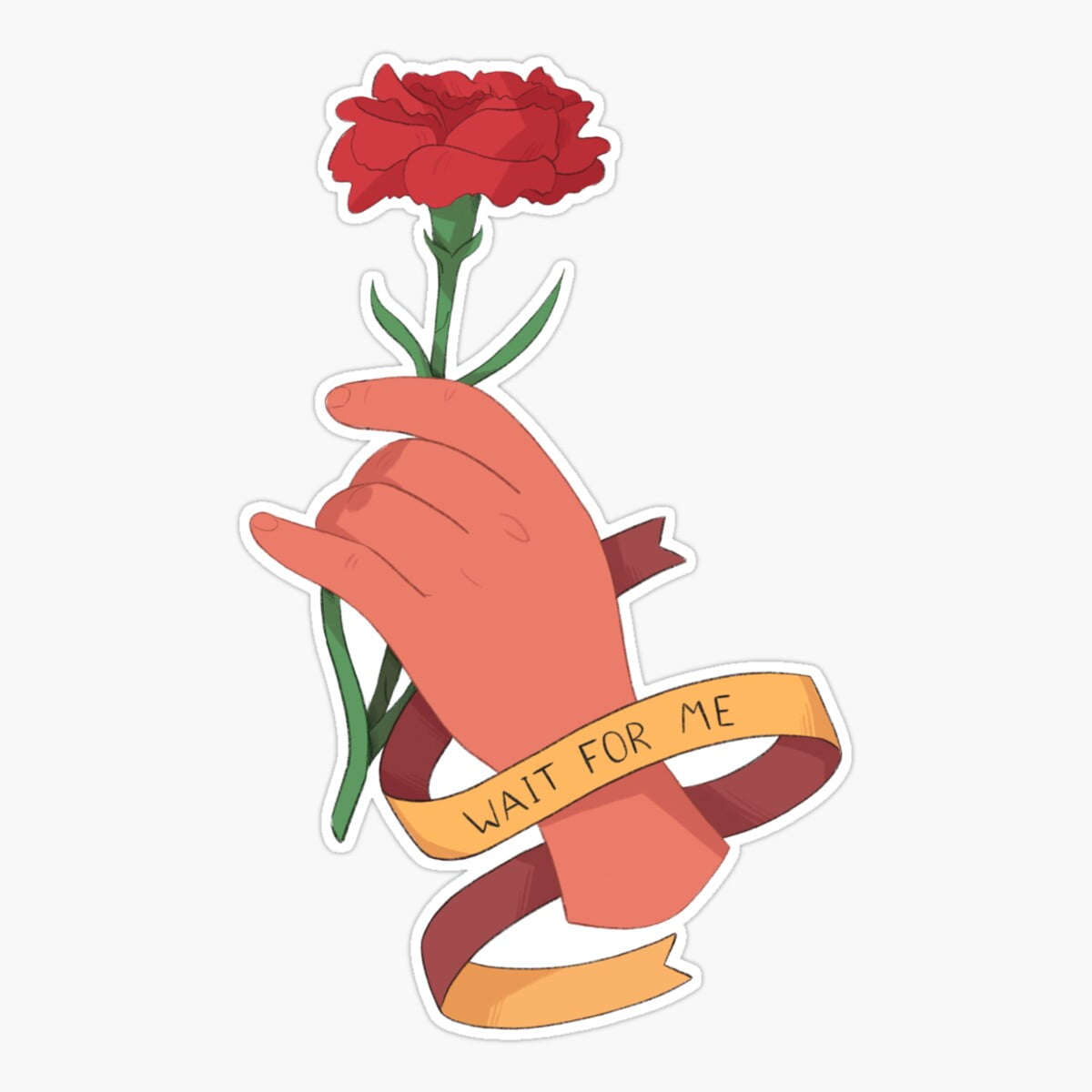 Maneki Wait For Me Sticker, Phone Decal Water Bottle Stickers Car ...