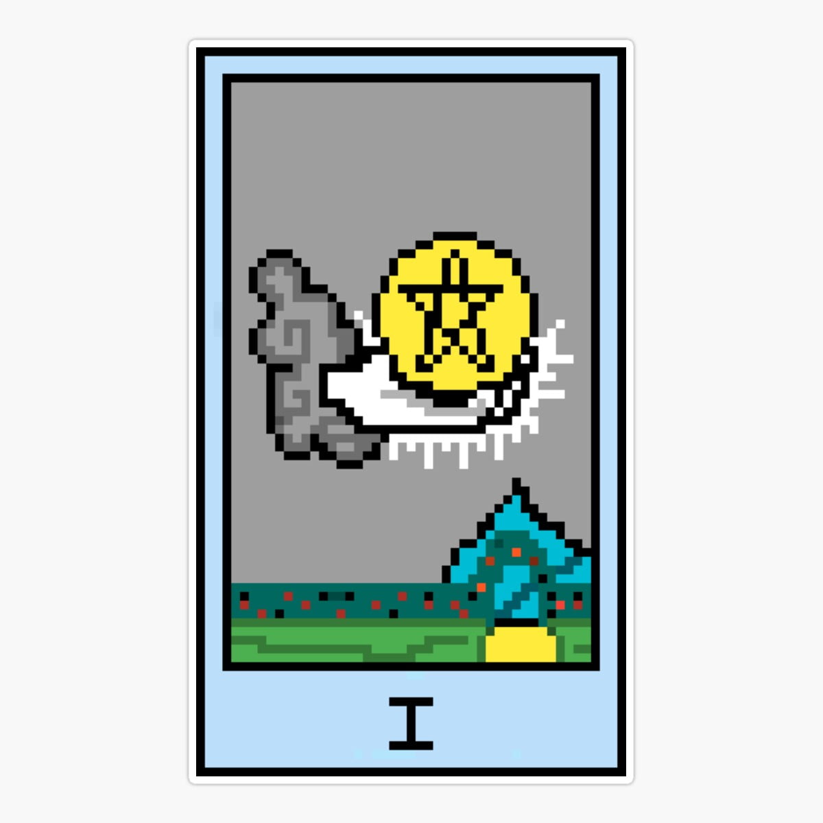 Maneki Wait, Is This Pixel Art Tarot? Black - Minor Arcana 'Ace O ...