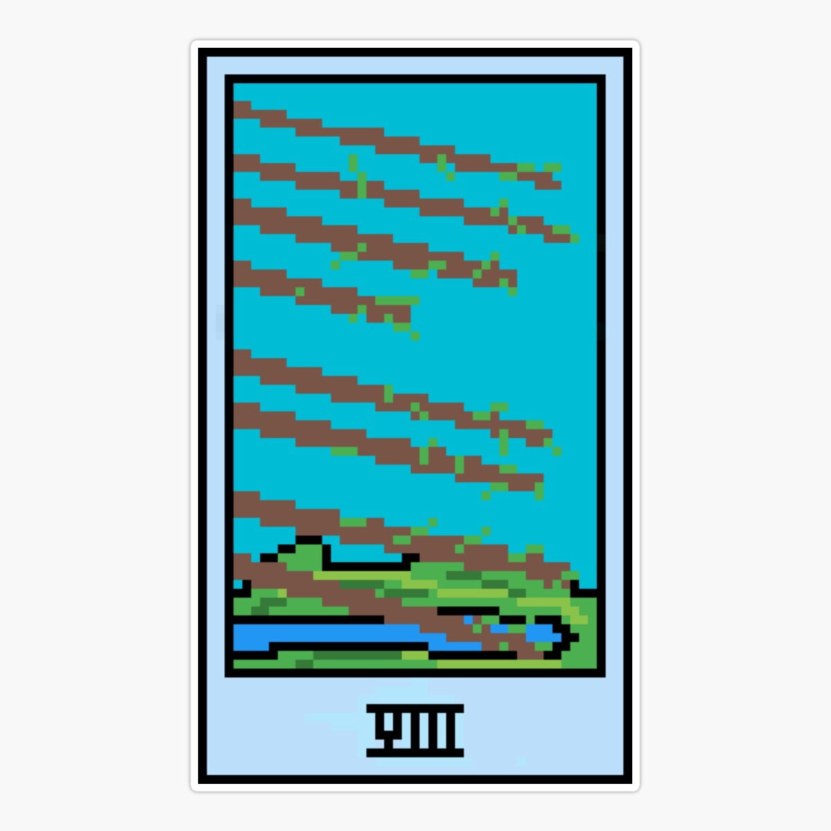 Maneki Wait, Is This Pixel Art Tarot? Black - Minor Arcana 'Eight O ...