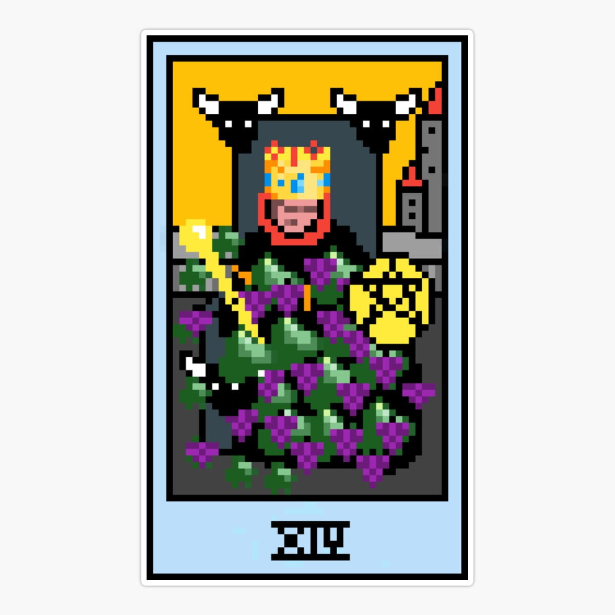 Maneki Wait, Is This Pixel Art Tarot? Black - Minor Arcana 'King O ...