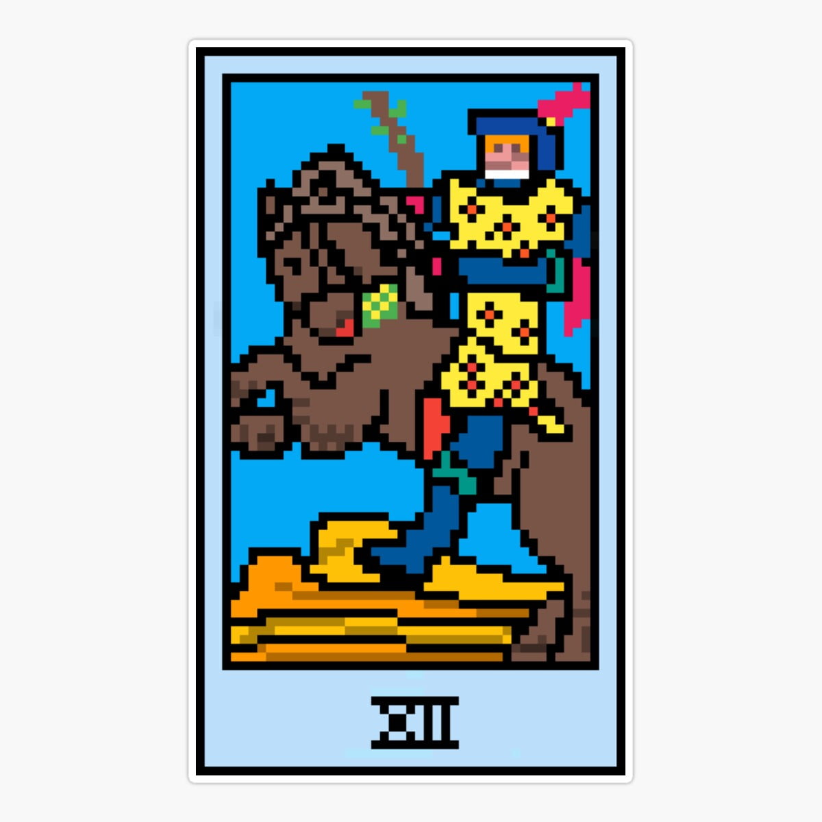 Maneki Wait, Is This Pixel Art Tarot? Black - Minor Arcana 'Knight O ...