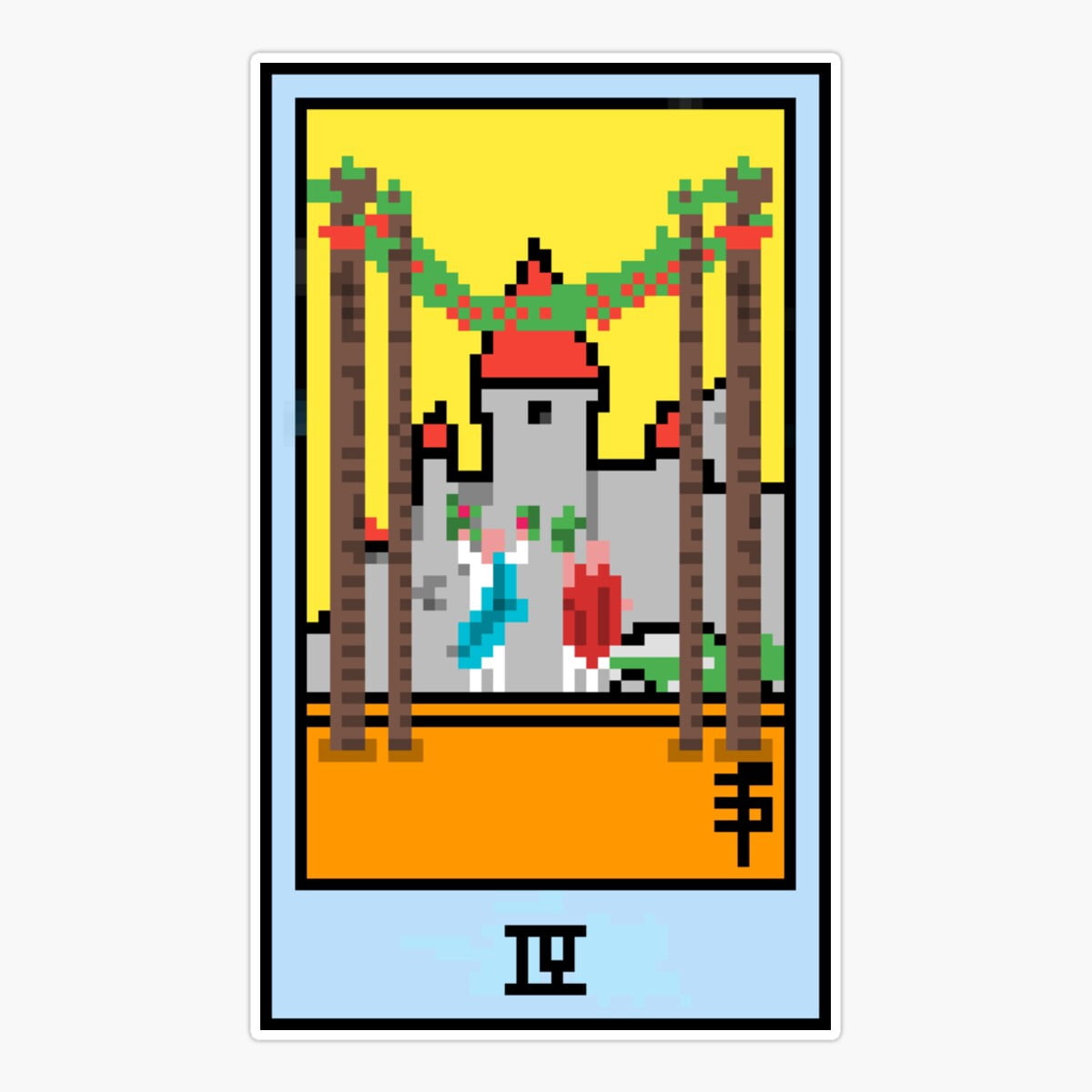 Maneki Wait, Is This Pixel Art Tarot? Black - Minor Arcana 'Our O Wands ...