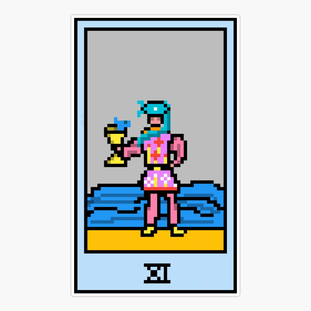 Maneki Wait, Is This Pixel Art Tarot? Black - Minor Arcana 'Page O Cups ...