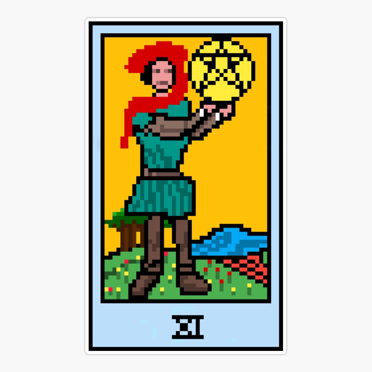 Maneki Wait, Is This Pixel Art Tarot? Black - Minor Arcana 'Page O ...