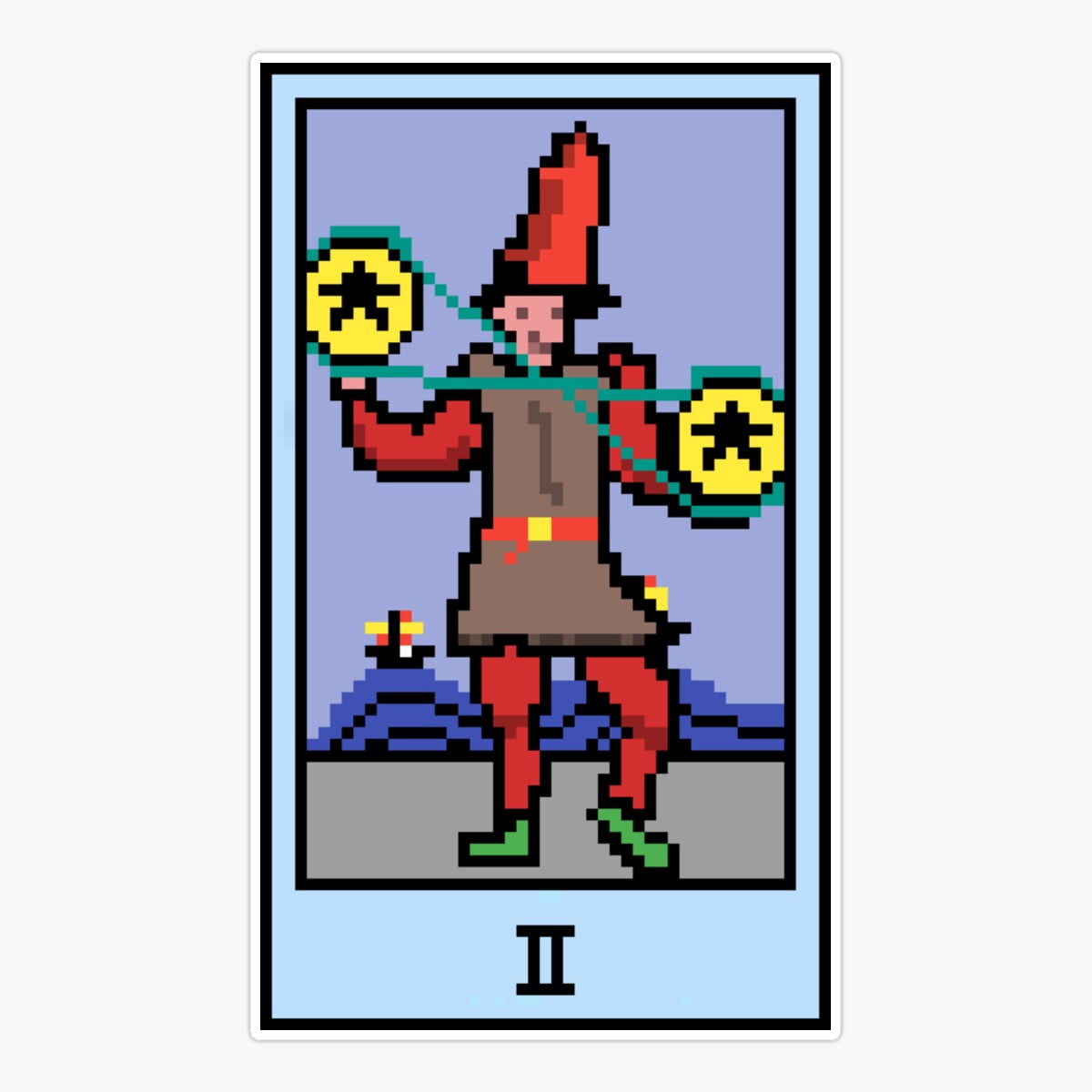 Maneki Wait, Is This Pixel Art Tarot? Black - Minor Arcana 'Two O ...