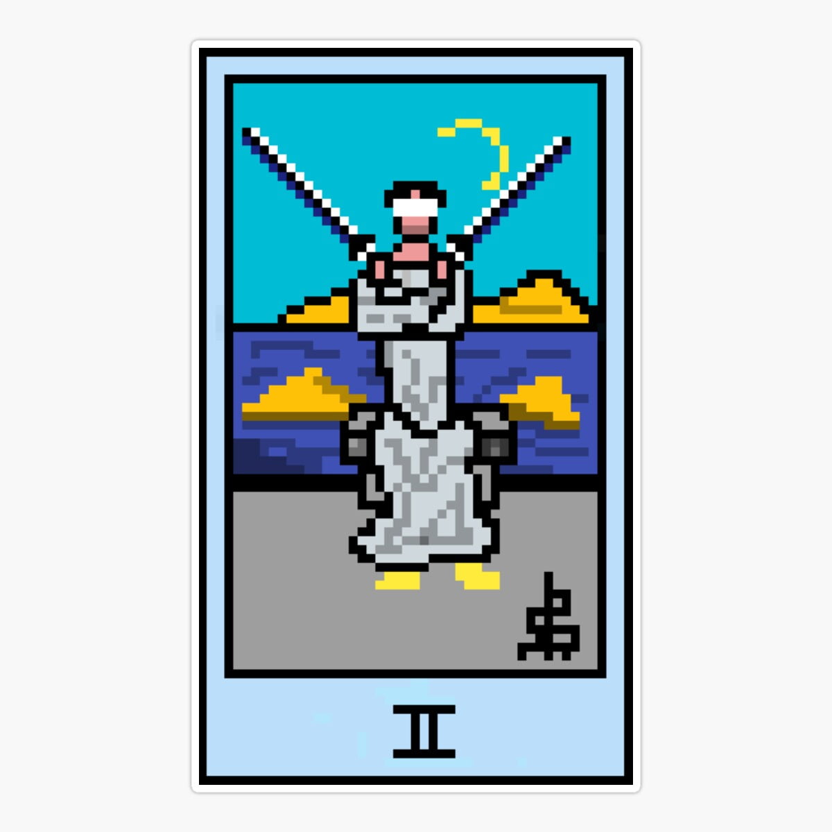 Maneki Wait, Is This Pixel Art Tarot? Black - Minor Arcana 'Two O ...