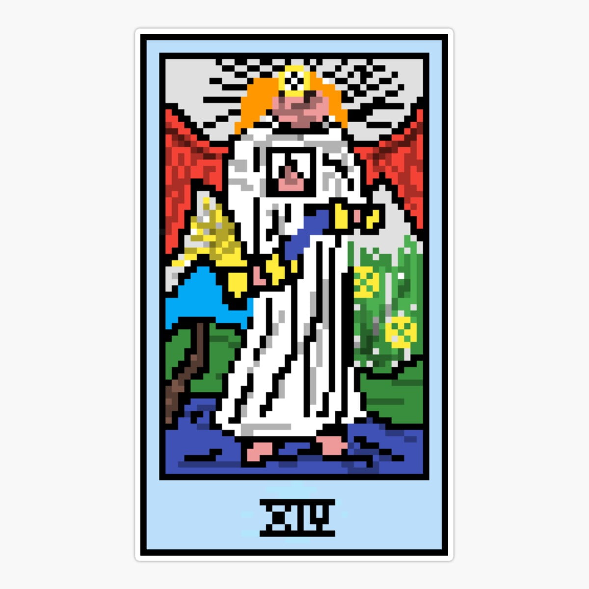 Maneki Wait, Is This Pixel Art Tarot? Black - Mor Arcana 'Temperance ...