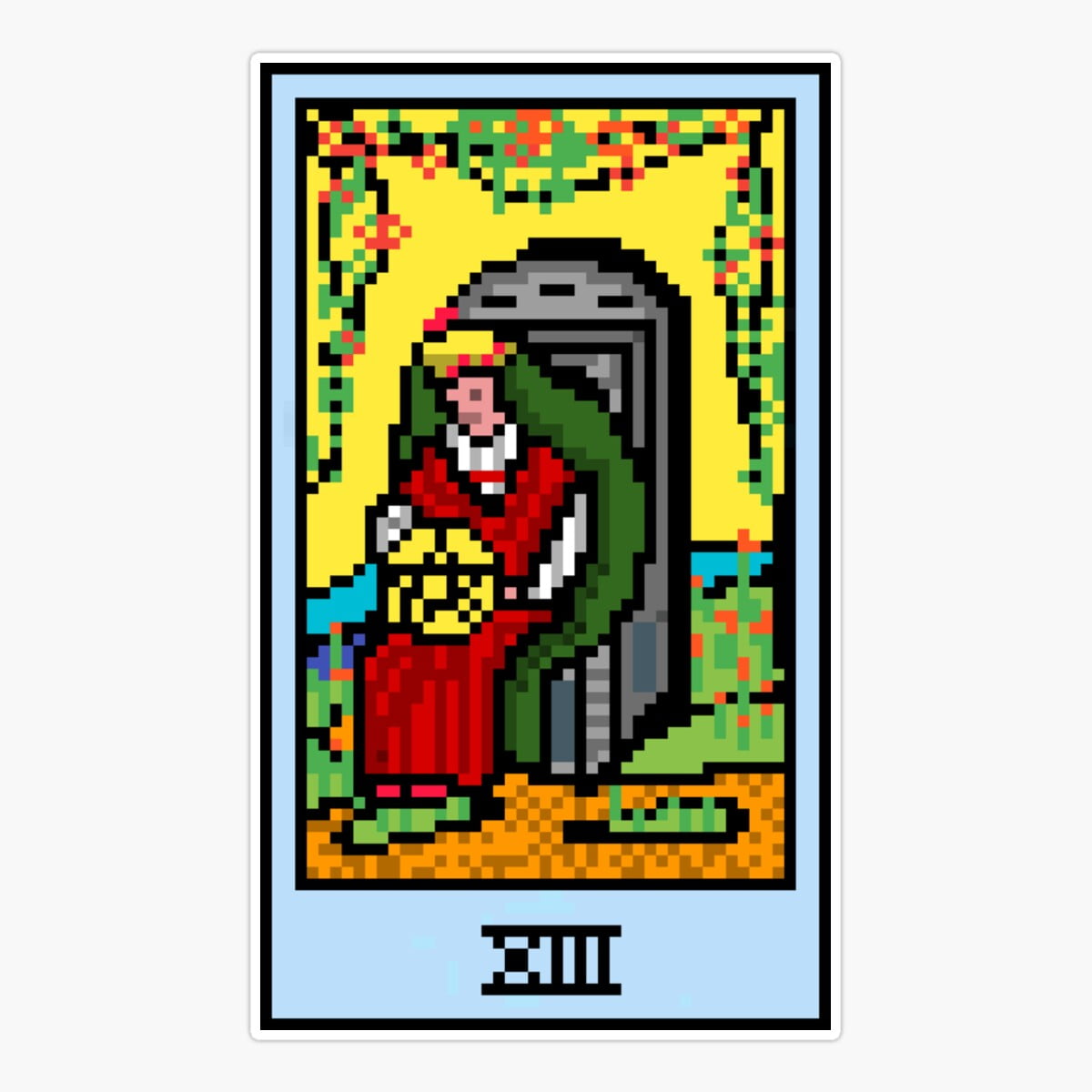 Maneki Wait, Is This Pixel Art Tarot? Blue - Minor Arcana 'Queen O ...