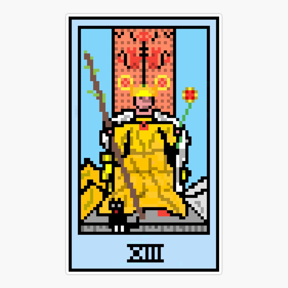 Maneki Wait, Is This Pixel Art Tarot? Blue - Minor Arcana 'Queen O ...