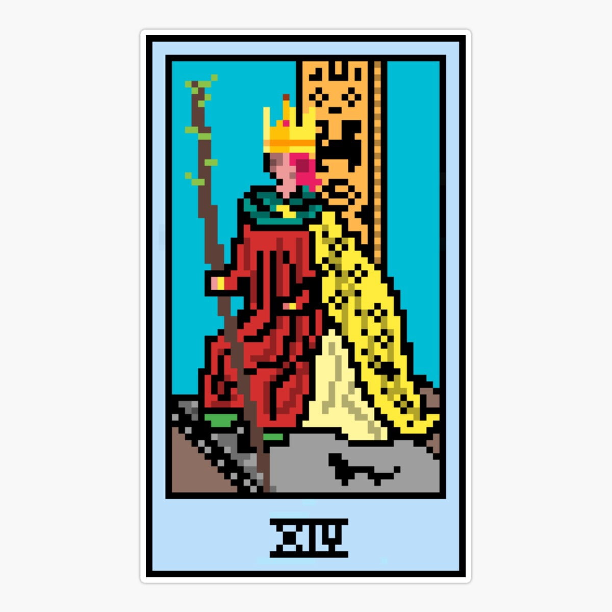 Maneki Wait, Is This Pixel Art Tarot? Green - Minor Arcana 'King O ...