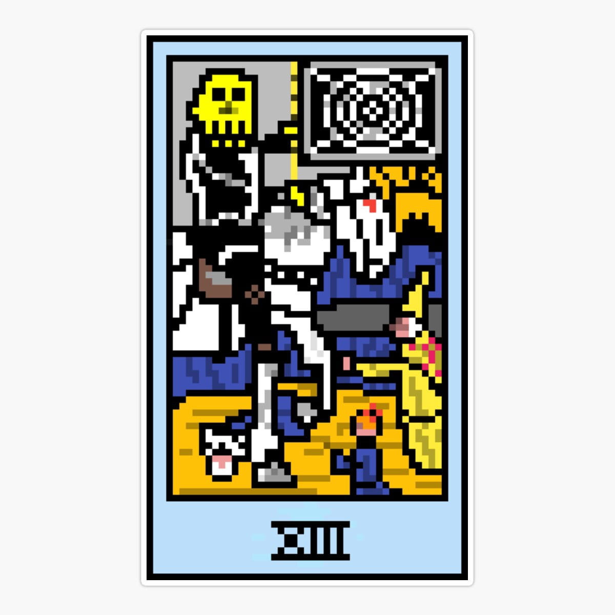 Maneki Wait, Is This Pixel Art Tarot? Green - Mor Arcana 'Death ...