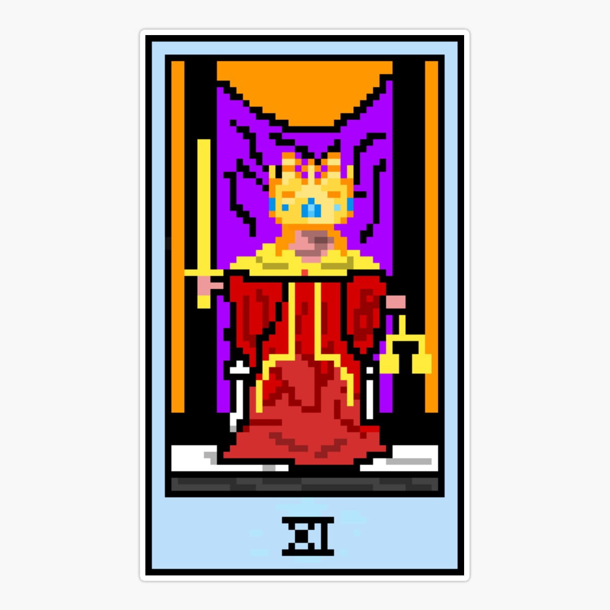 Maneki Wait, Is This Pixel Art Tarot? Green - Mor Arcana 'Justice ...