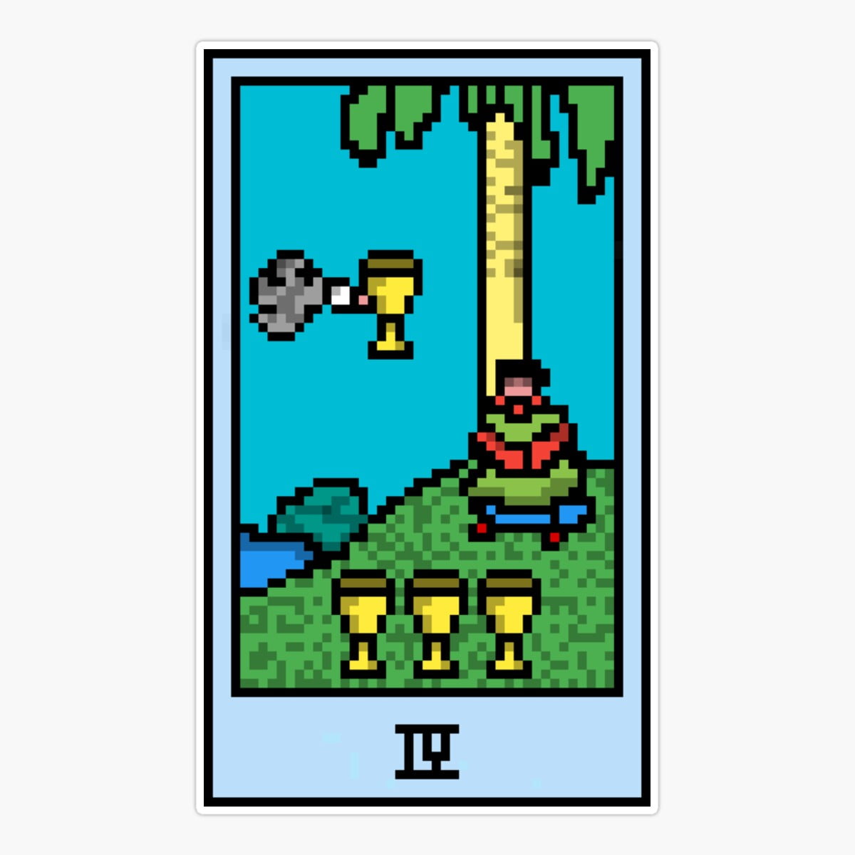 Maneki Wait, Is This Pixel Art Tarot? Pink - Minor Arcana 'Our O Cups ...