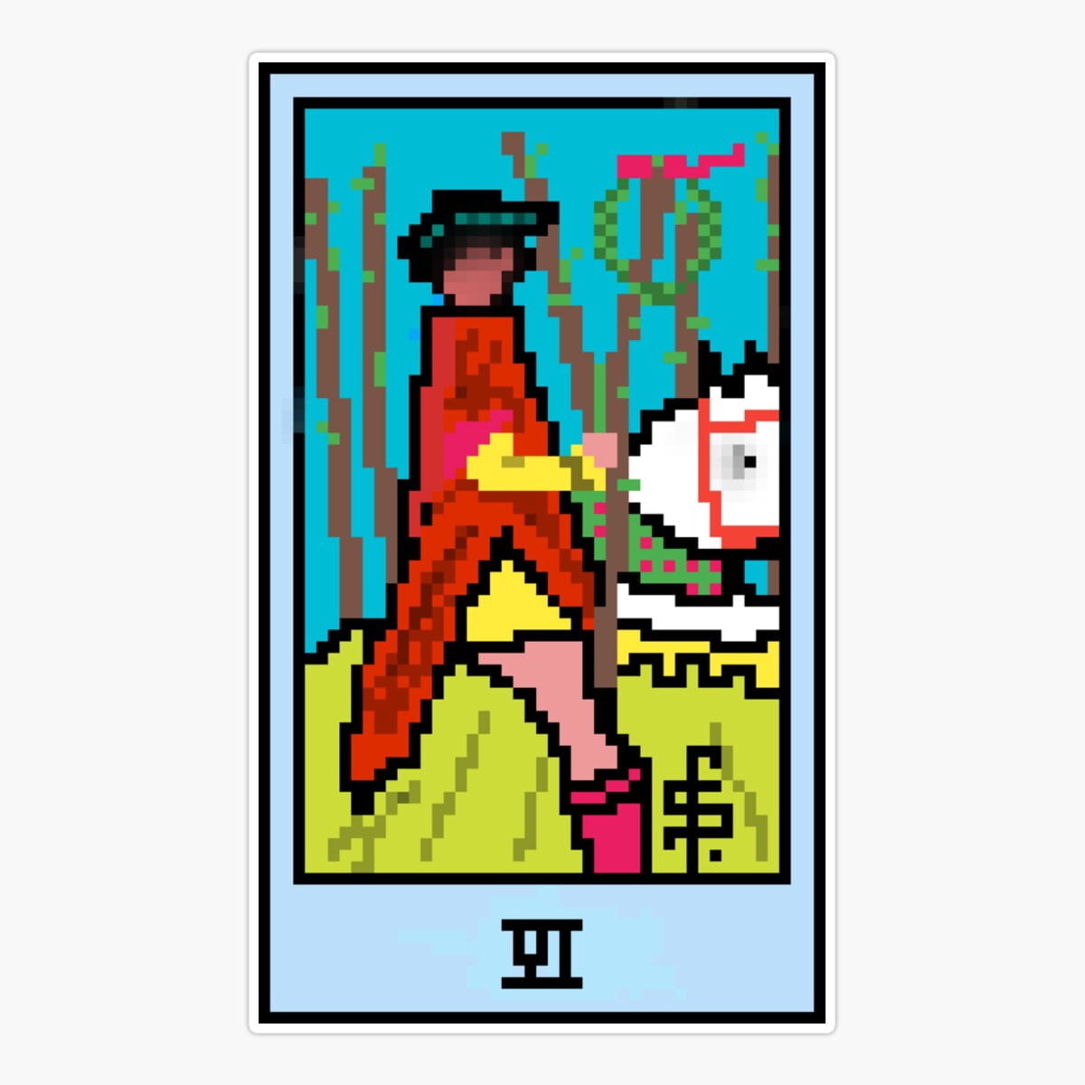 Maneki Wait, Is This Pixel Art Tarot? Pink - Minor Arcana 'Six O Wands ...