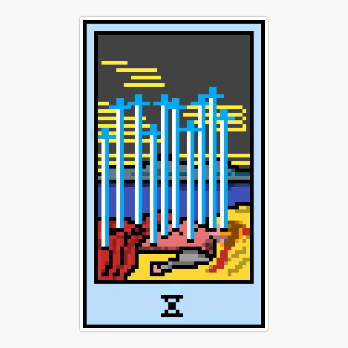 Maneki Wait, Is This Pixel Art Tarot? Pink - Minor Arcana 'Ten O Swords ...