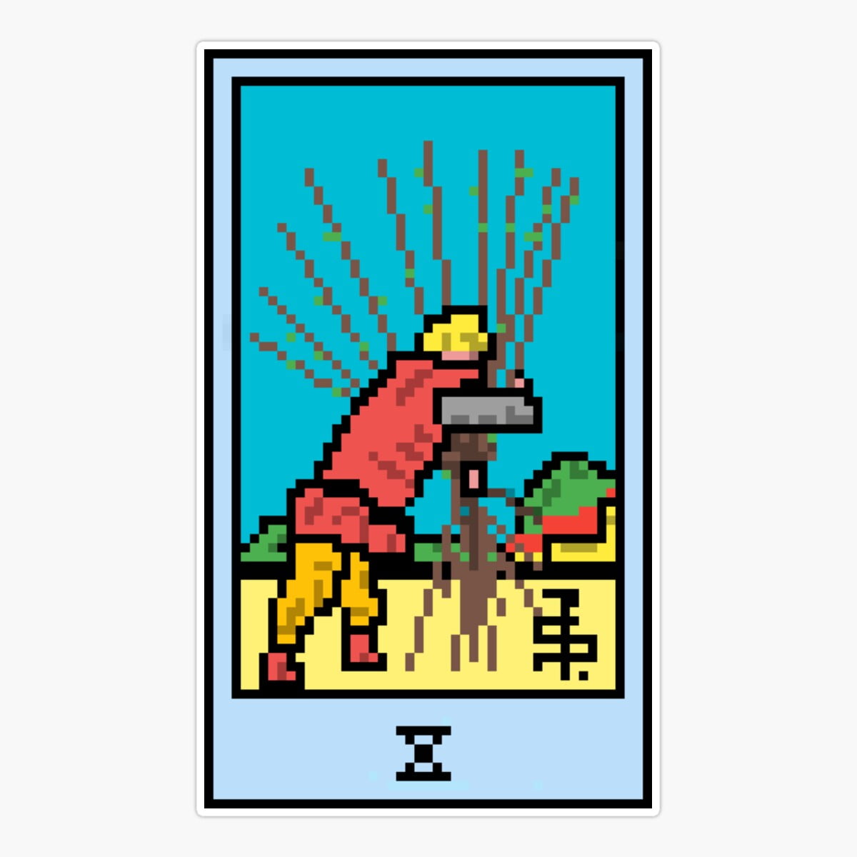 Maneki Wait, Is This Pixel Art Tarot? Pink - Minor Arcana 'Ten O Wands ...