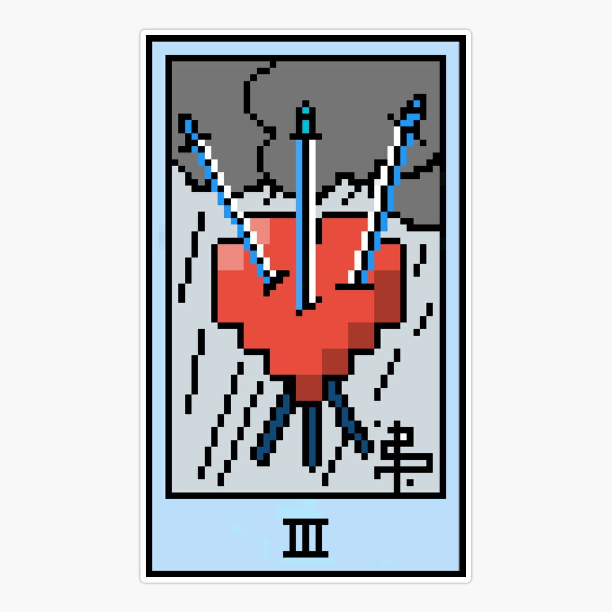 Maneki Wait, Is This Pixel Art Tarot? Pink - Minor Arcana 'Three O ...