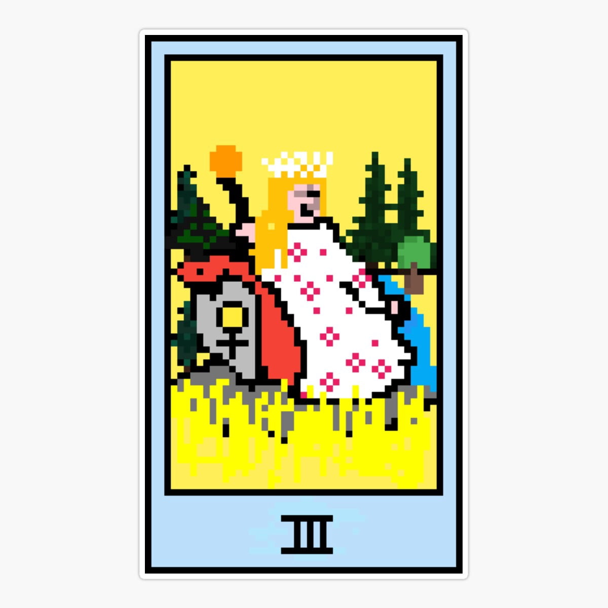 Maneki Wait, Is This Pixel Art Tarot? Pink - Mor Arcana 'The Empress ...