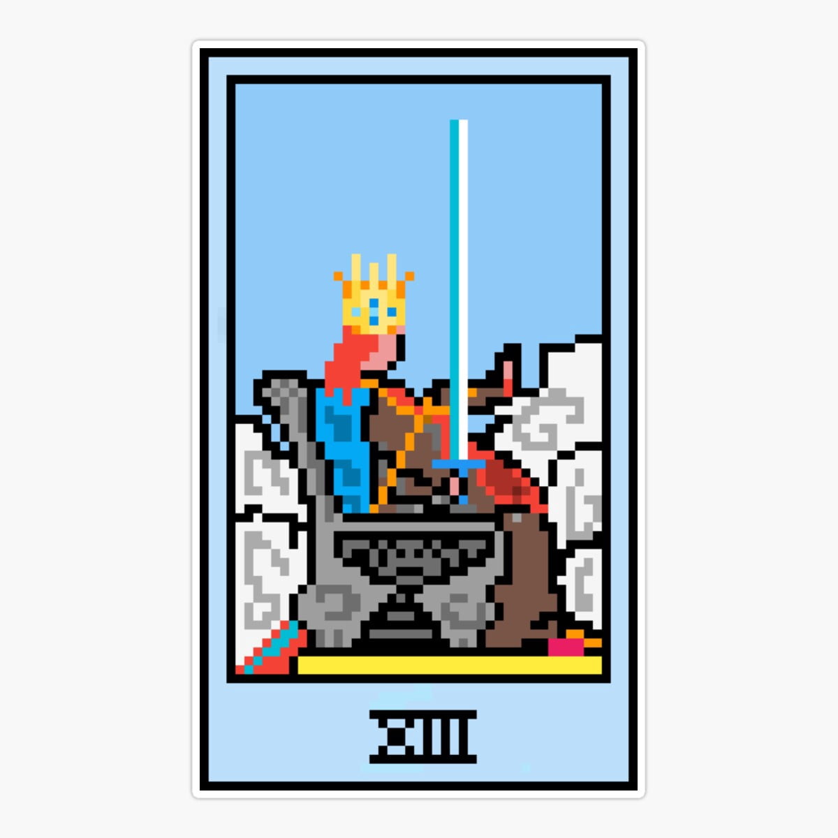 Maneki Wait, Is This Pixel Art Tarot? White - Minor Arcana 'Queen O ...