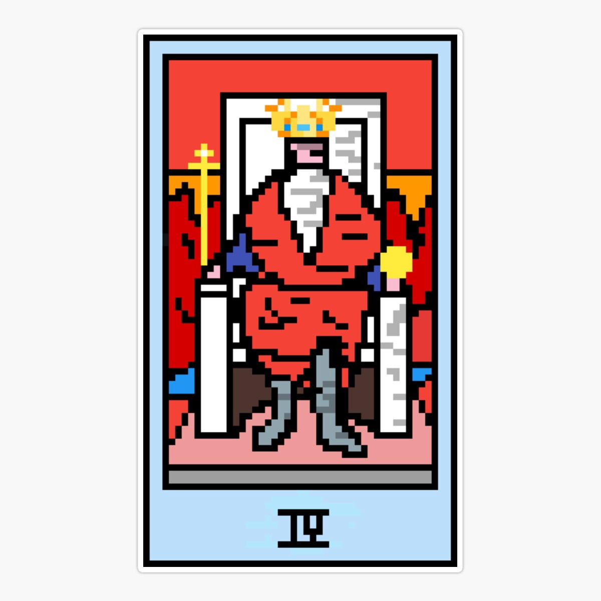 Maneki Wait, Is This Pixel Art Tarot? White - Mor Arcana 'The Emperor ...