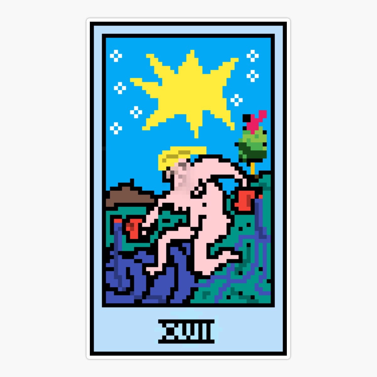 Maneki Wait, Is This Pixel Art Tarot? White - Mor Arcana 'The Star ...