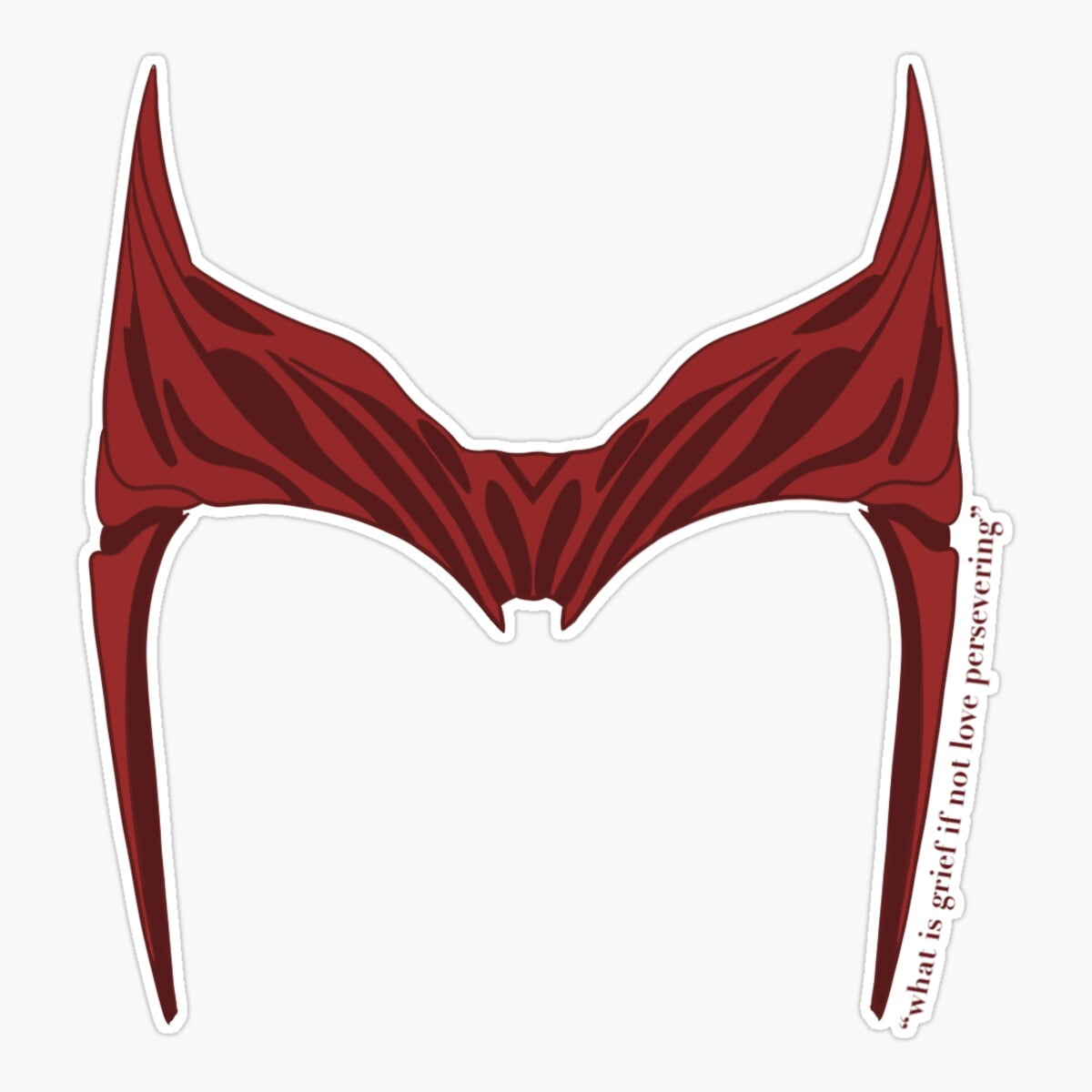 Maneki Wanda’S Headpiece Sticker, Phone Decal Water Bottle Stickers Car ...