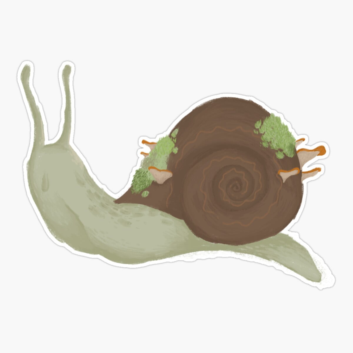 Maneki Wandering Snail Sticker, Phone Decal Water Bottle Stickers Car ...