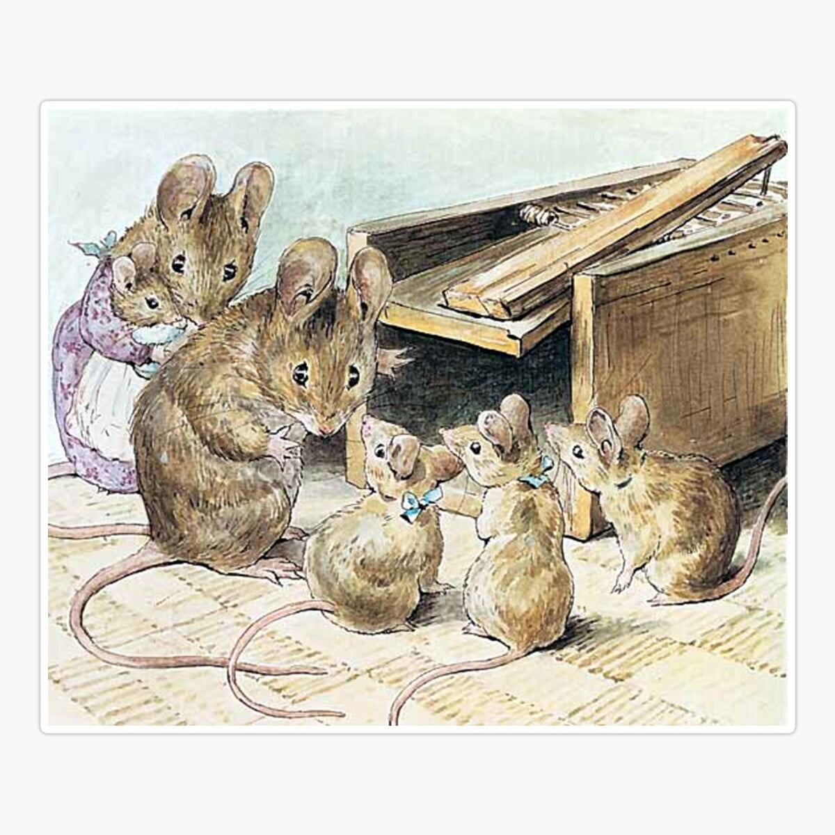 Maneki Warning Baby Mice About Mouse Traps - The Tale Of Two Bad Mice ...