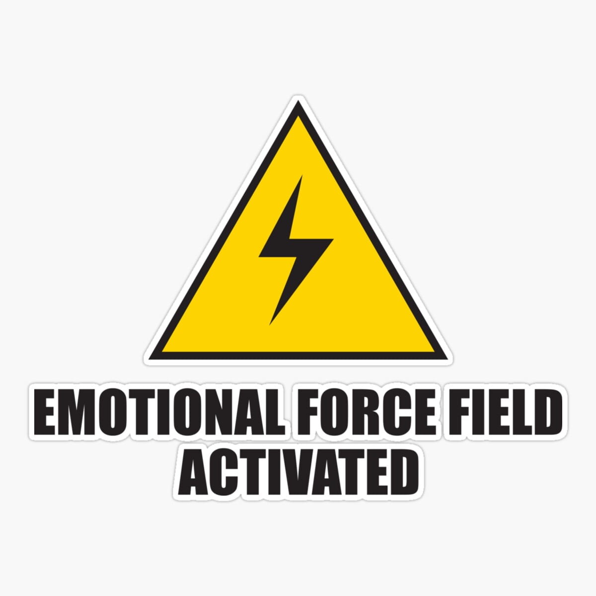 Maneki Warning Sign Design- Emotional Force Field Activated T Shirt And ...