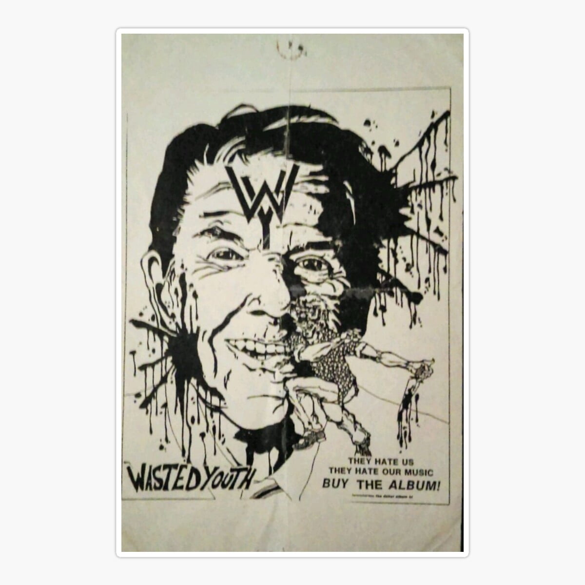 Maneki Wasted Youth Show Flyer Sticker, Phone Decal Water Bottle ...