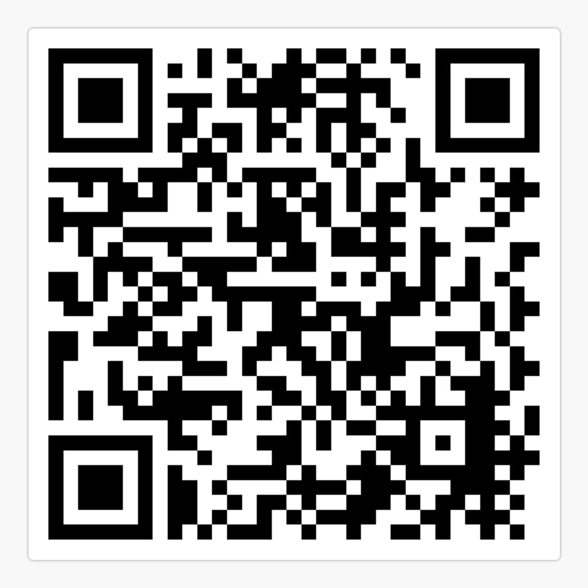 Maneki Watch Your Profanity Qr Code Sticker, Phone Decal Water Bottle ...