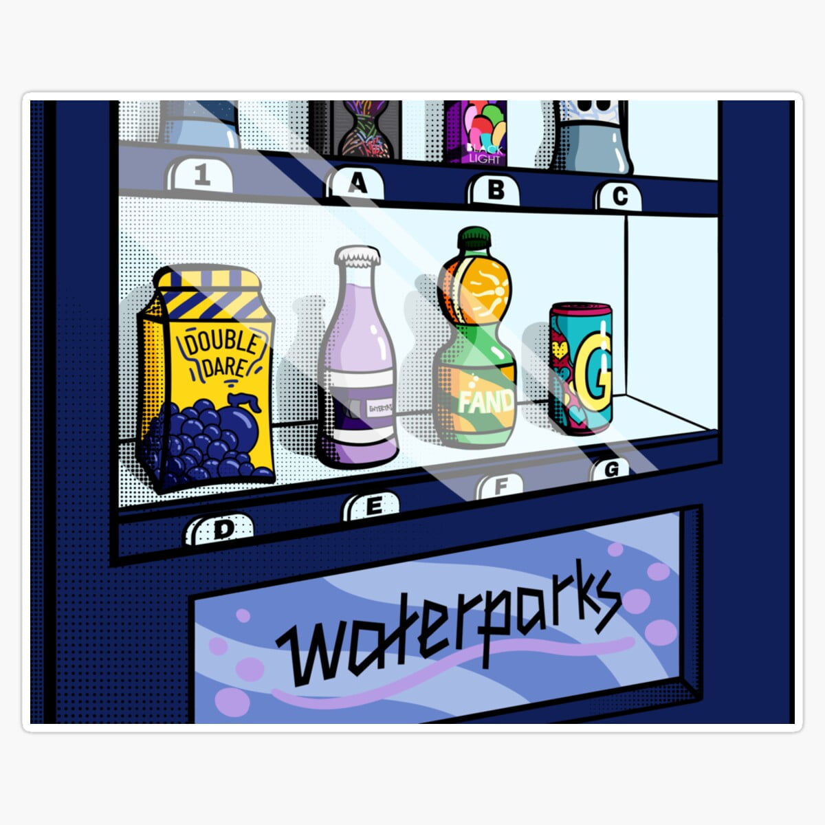 Maneki Waterparks Album Vending Machine Er, Phone Decal Water Bottle ...