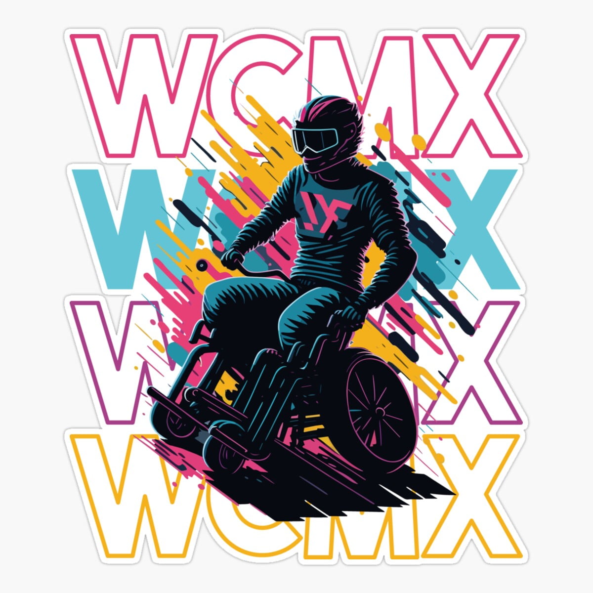 Maneki Wcmx Wheelchair Skater Retro Wheelchair Sports Jump Stunt Er ...