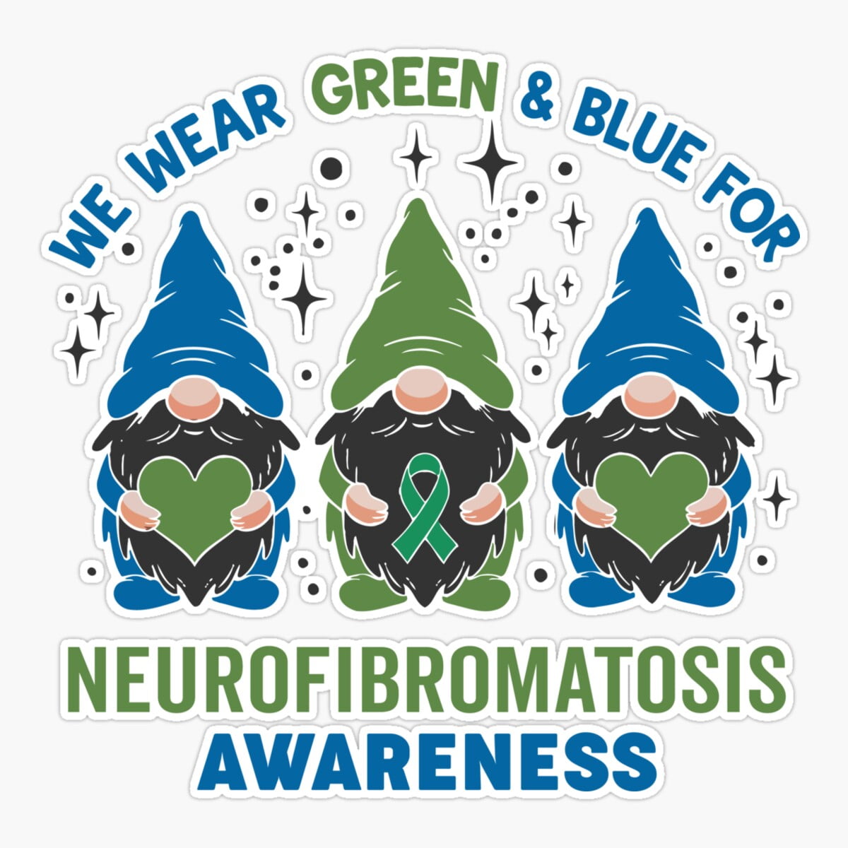 Maneki We Wear Green & Blue For Neurofibromatosis Awareness Er, Phone ...