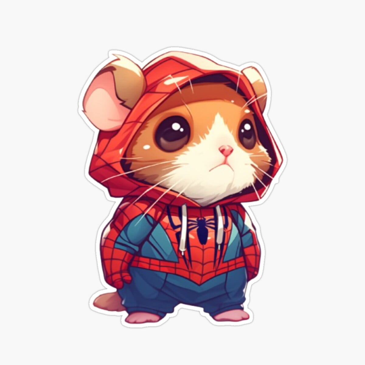 Maneki Web-Slinging Hero Ham-Star Cosplay Hamster Er, Phone Decal Water ...