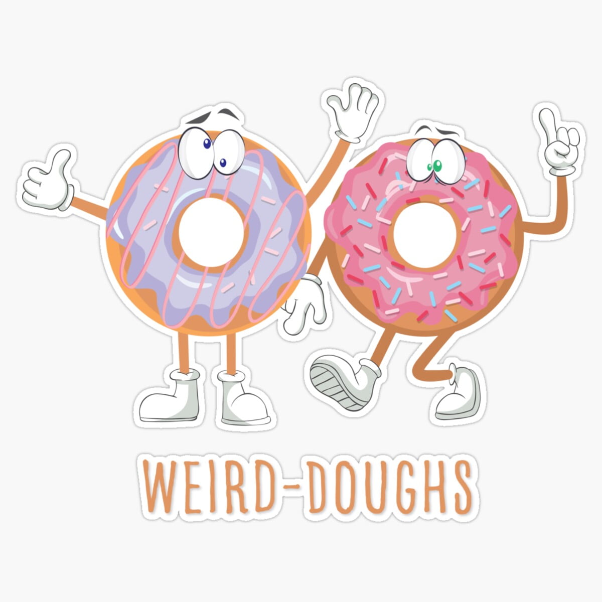 Maneki Weird-Doughs Donuts Being Funny Er, Phone Decal Water Bottle ...