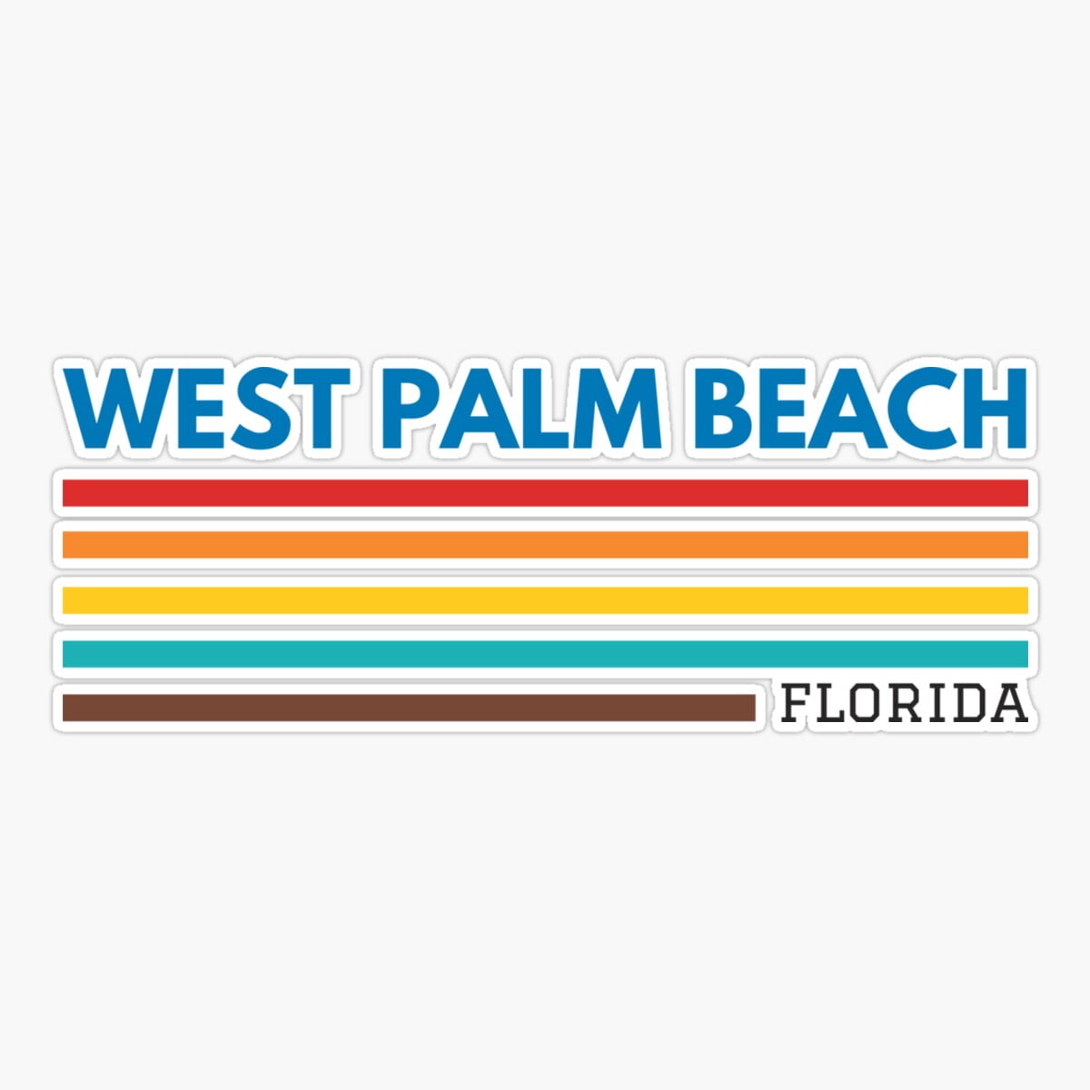 Maneki West Palm Beach Florida Sticker, Phone Decal Water Bottle ...