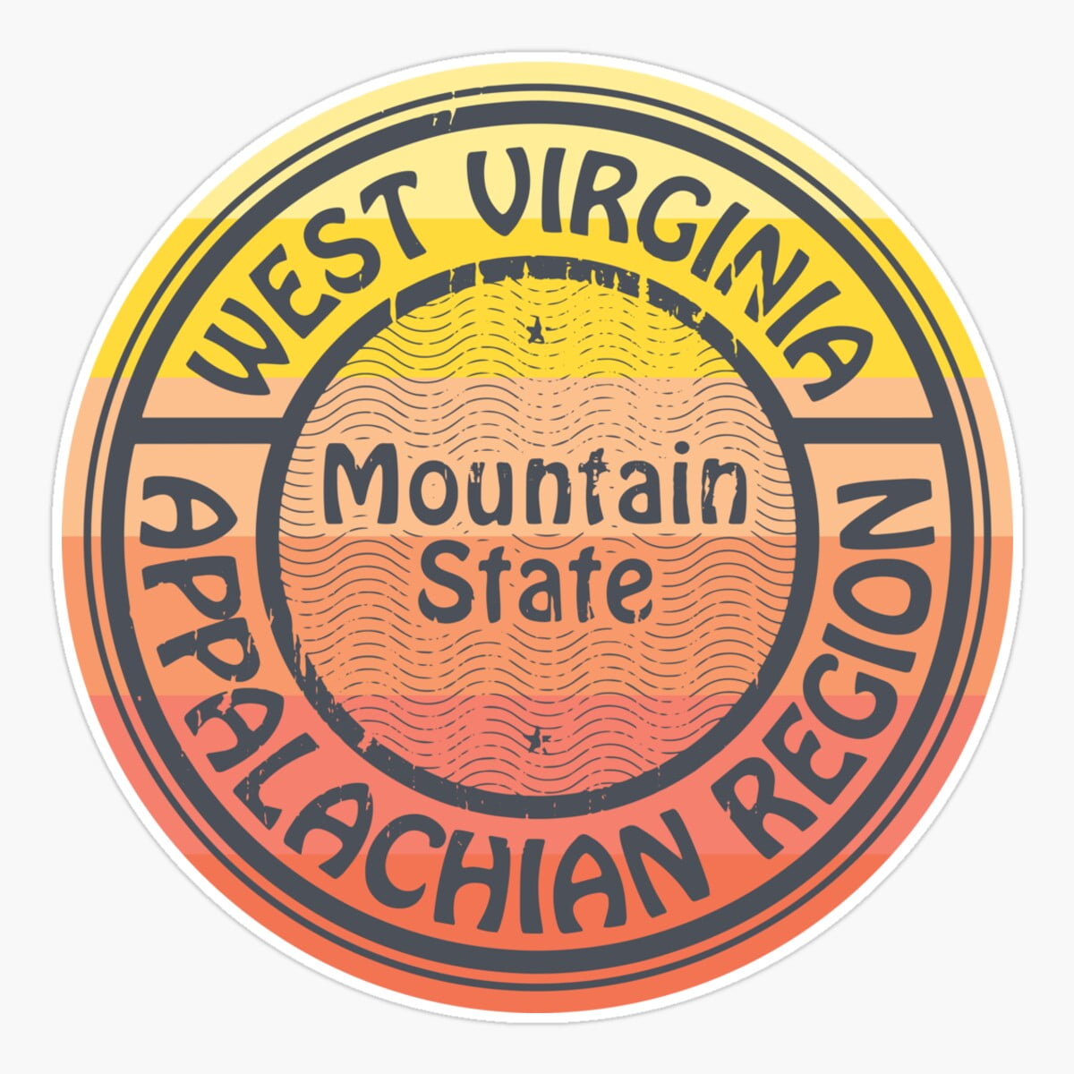 Maneki West Virginia, Mountain State, Appalachian Region Sticker, Phone ...