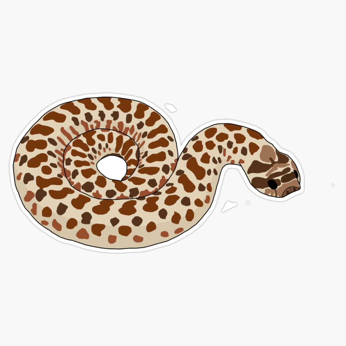 Maneki Western Hognose Snake Er, Phone Decal Water Bottle Stickers Car ...